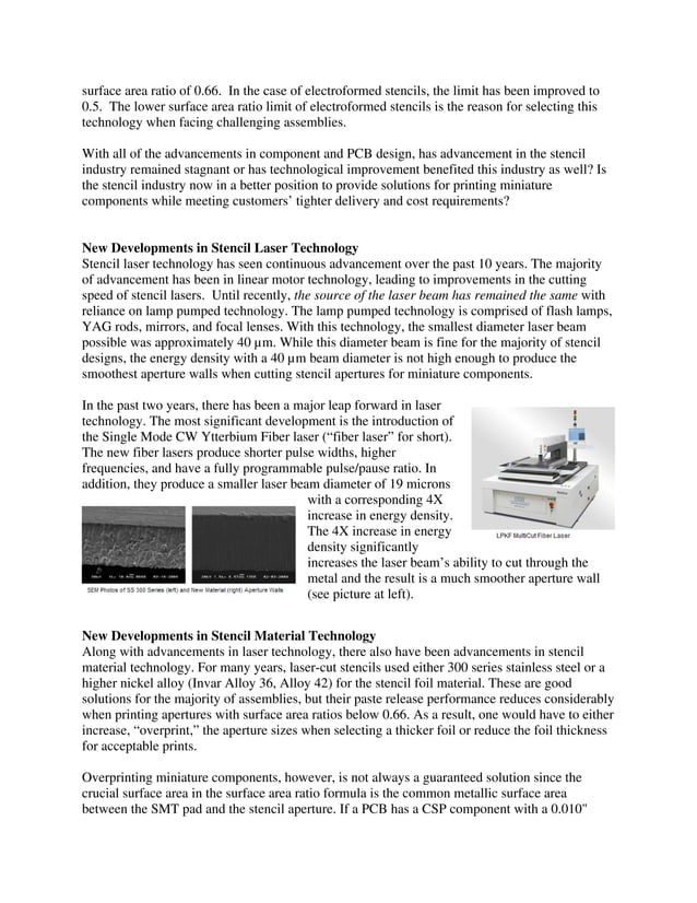 SMT Printing Challenges | PDF