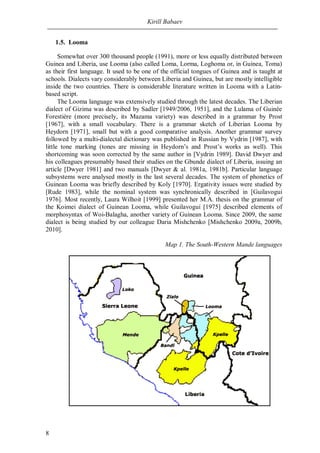 Zialo The Newlydiscovered Mande Language Of Guinea Kirill Babaev | PDF