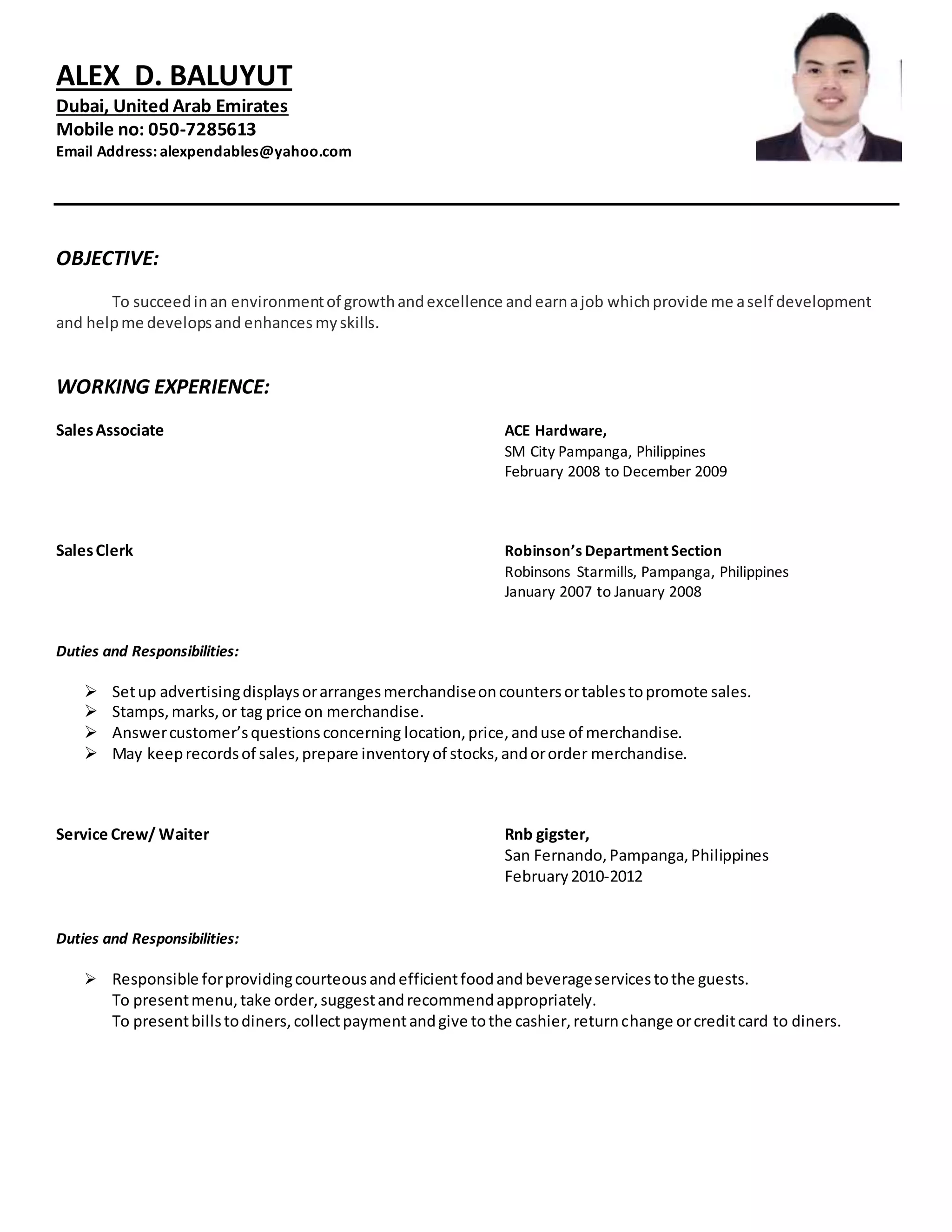 CV SALES | DOCX