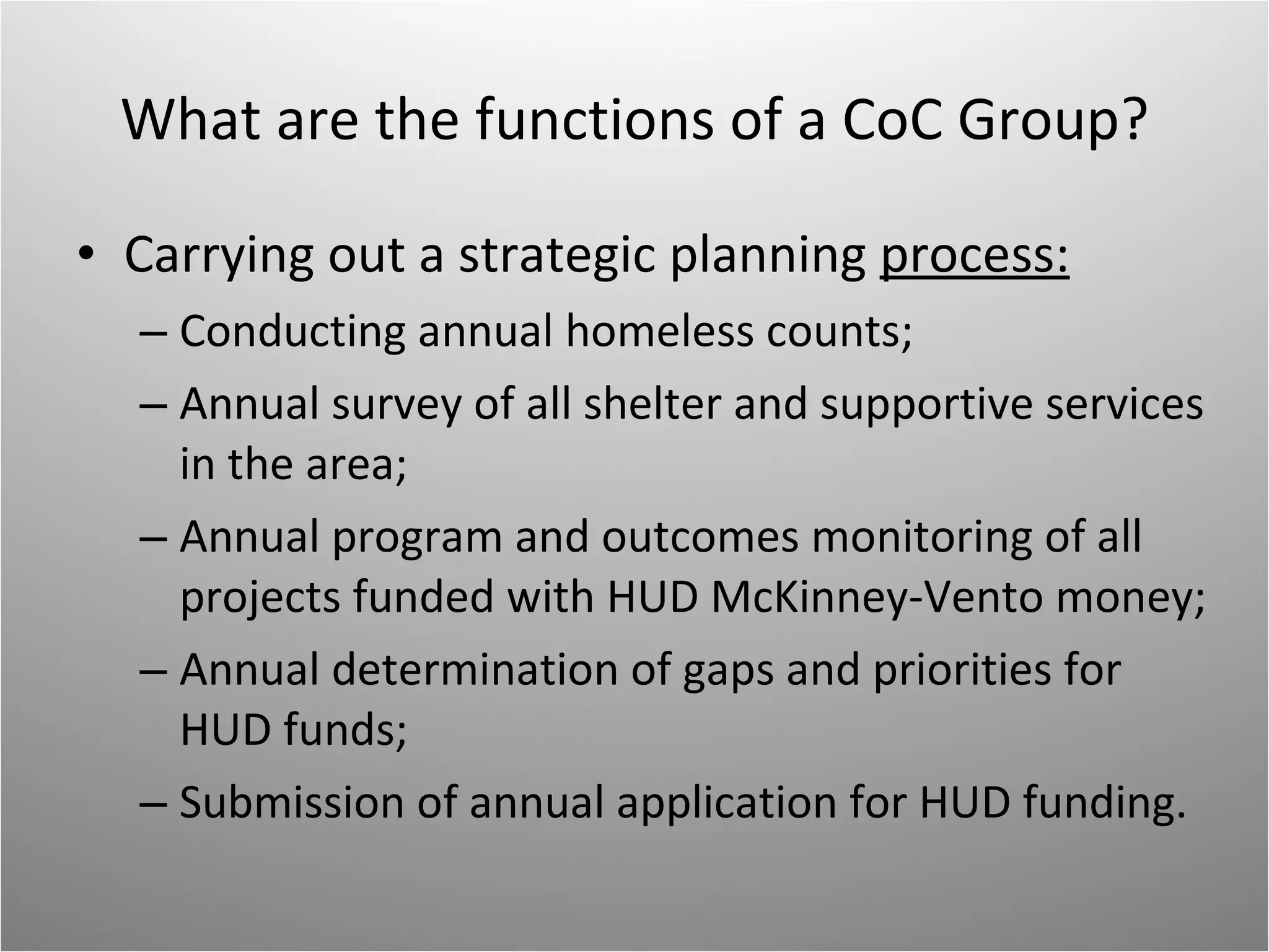 HUD Analysis of West Virginia CoCs | PPT