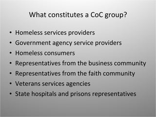 HUD Analysis of West Virginia CoCs | PPT
