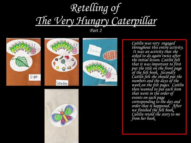 Retelling of the Very Hungry Caterpillar | PPT