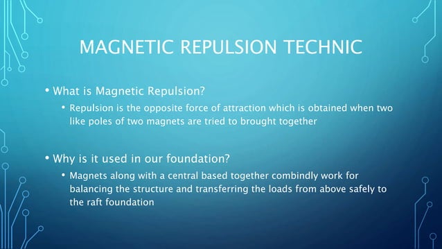 DESIGN OF PARTIAL MAGNETIC REPULSION FOUNDATION BUILDING BY USING U ...