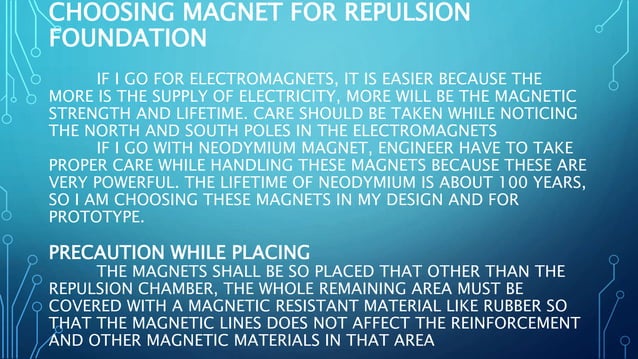 DESIGN OF PARTIAL MAGNETIC REPULSION FOUNDATION BUILDING BY USING U ...