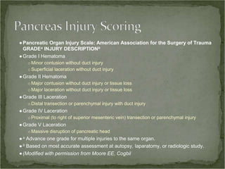 Pancreatic trauma , causes and treatment | PDF