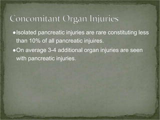 Pancreatic trauma , causes and treatment | PDF