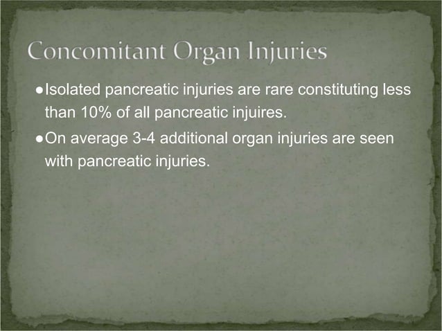 Pancreatic trauma , causes and treatment | PDF | Death, Injury, or ...