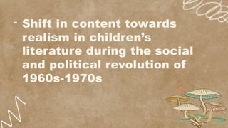 History of children literature PowerPoint presentation | PPTX