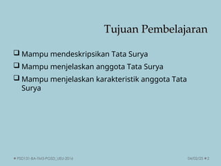 presentasi tata surya dan karakteristiknya | PPT