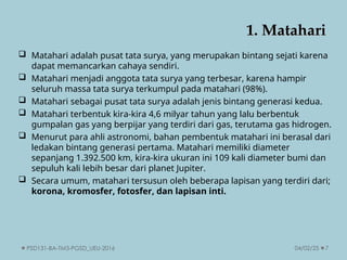 presentasi tata surya dan karakteristiknya | PPT