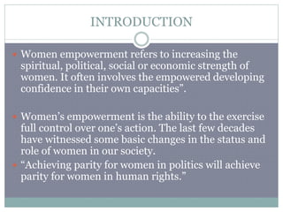 WOMEN IN POLITICS | PPTX