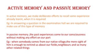 MEMORY | PPT