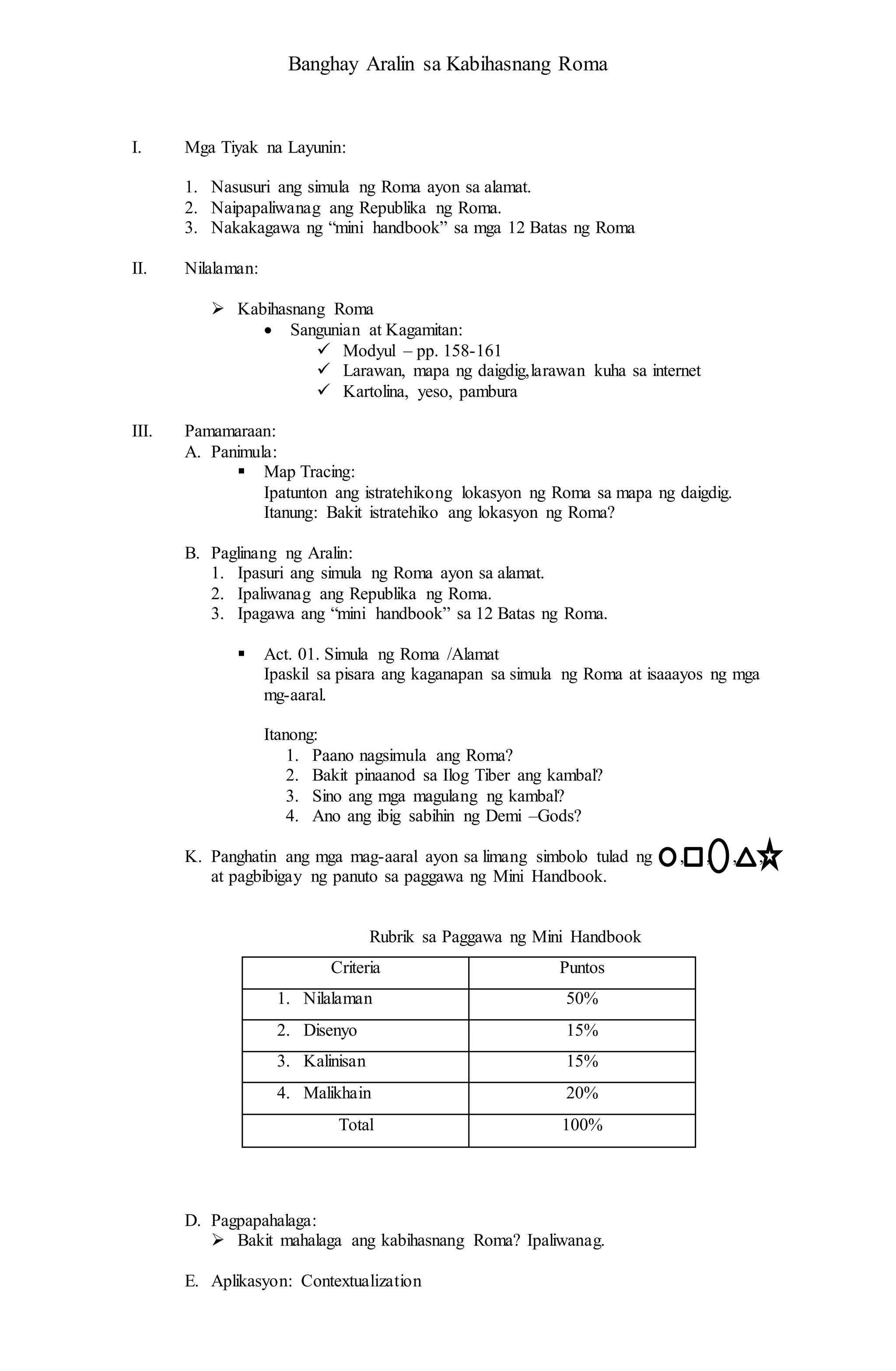 Araling Panlipunan Assessment by Rosenda Lim | DOCX
