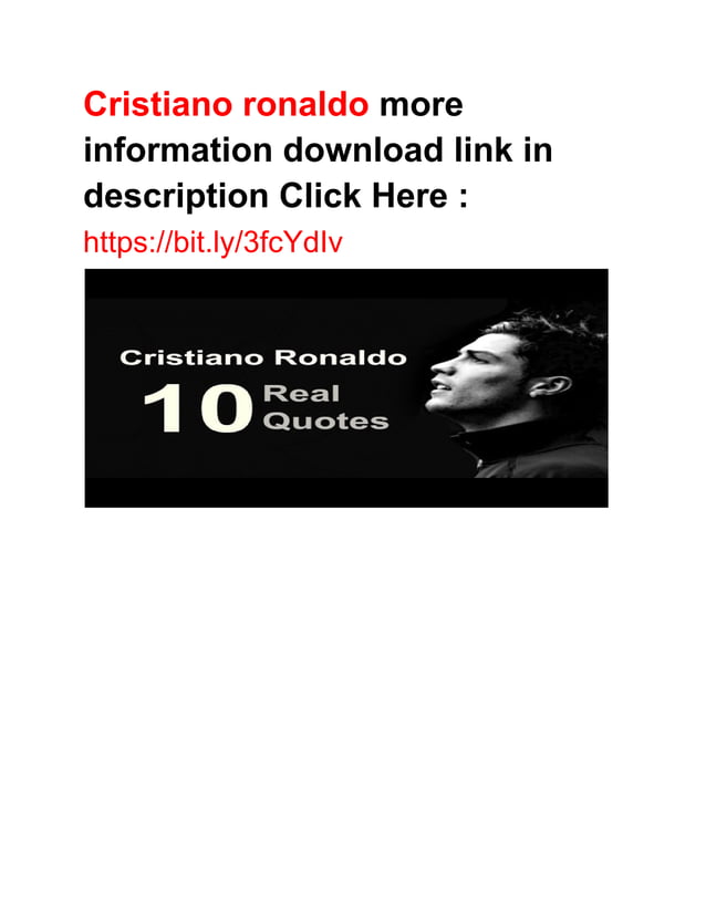 Cristiano ronaldo | PDF