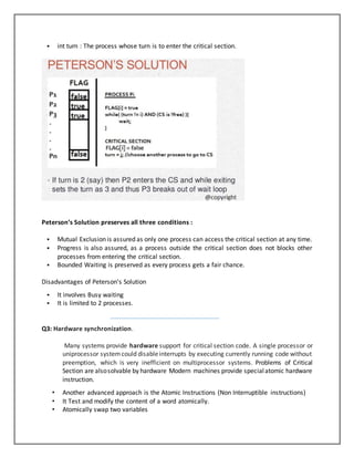 Critical section operating system | DOCX
