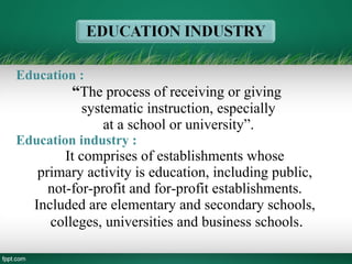 Education Industry | PPT