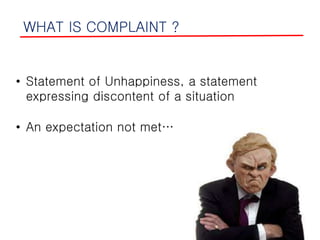 Complain Handling | PPTX | Consumer Issues | Business