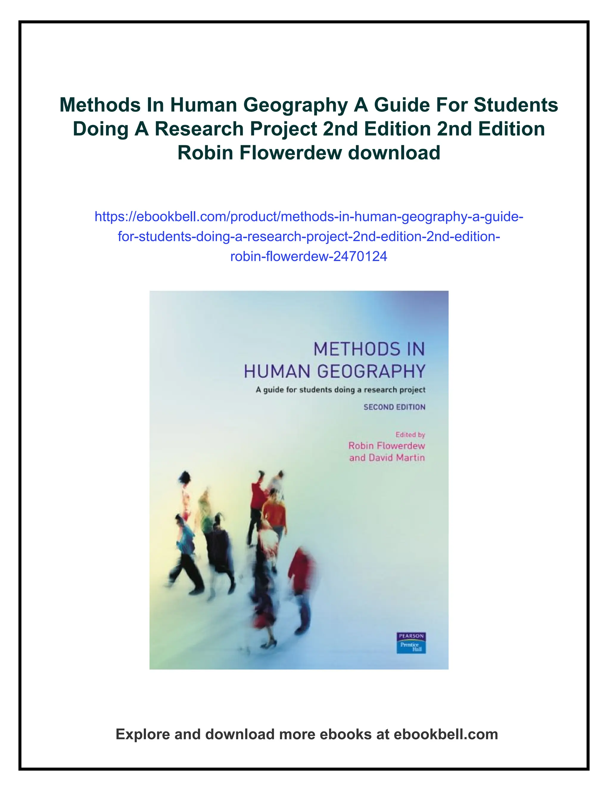 Methods In Human Geography A Guide For Students Doing A Research ...