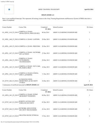 Joshua's Self Development | PDF