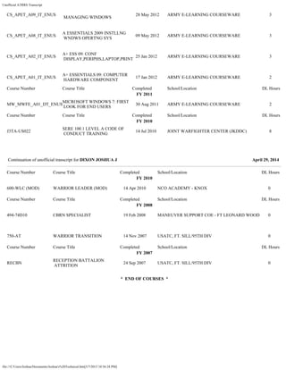 Joshua's Self Development | PDF
