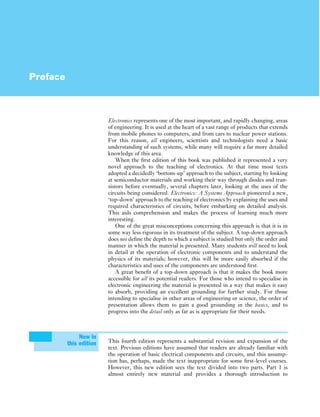 Electronics A Systems Approach Fourth Ed Fourth Neil Storey | PDF