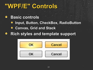 A First Look at Windows Presentation Foundation Everywhere (WPF/E): a Cross … | PPT