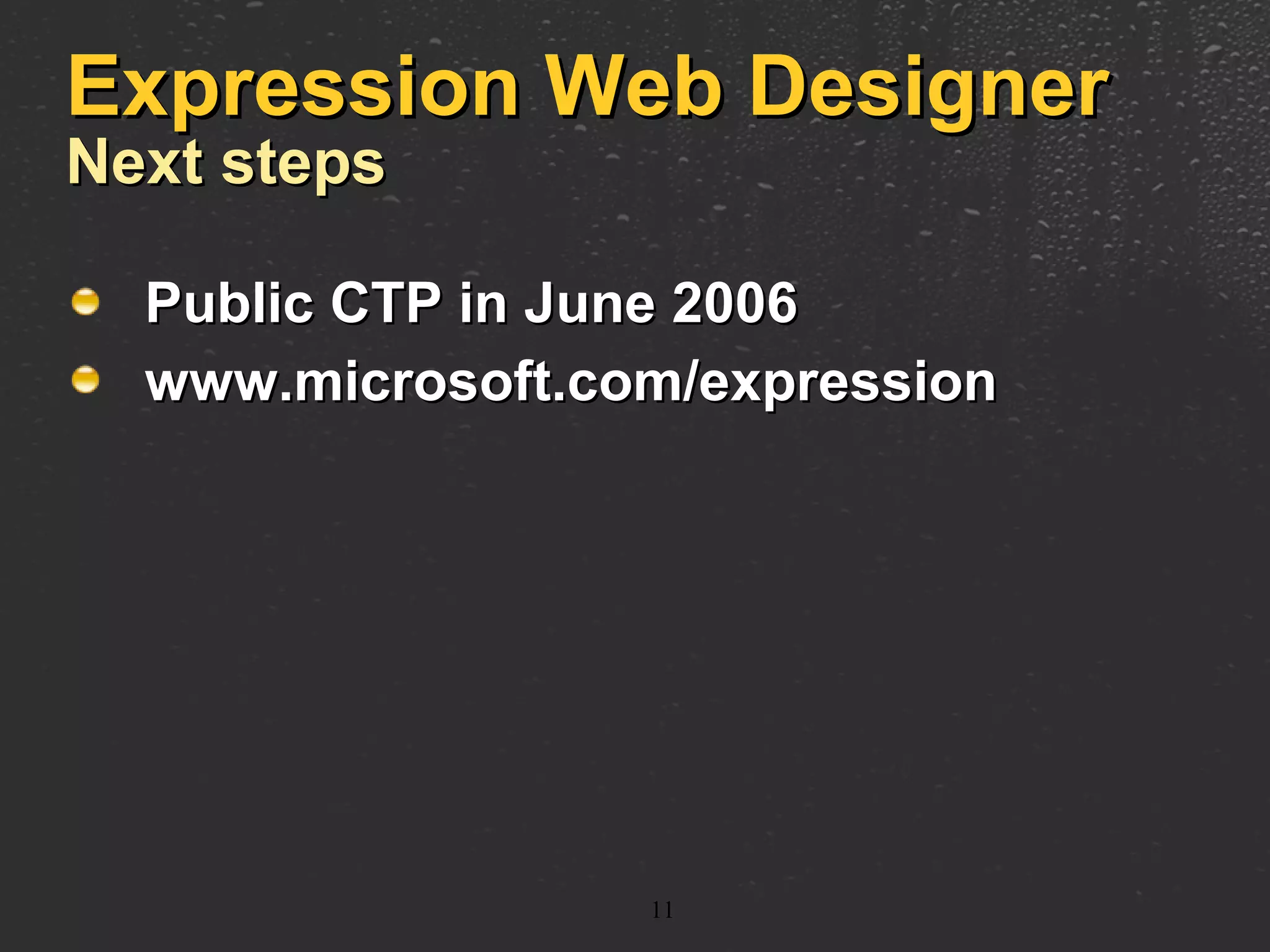 Expression Web Designer Overview | PPT