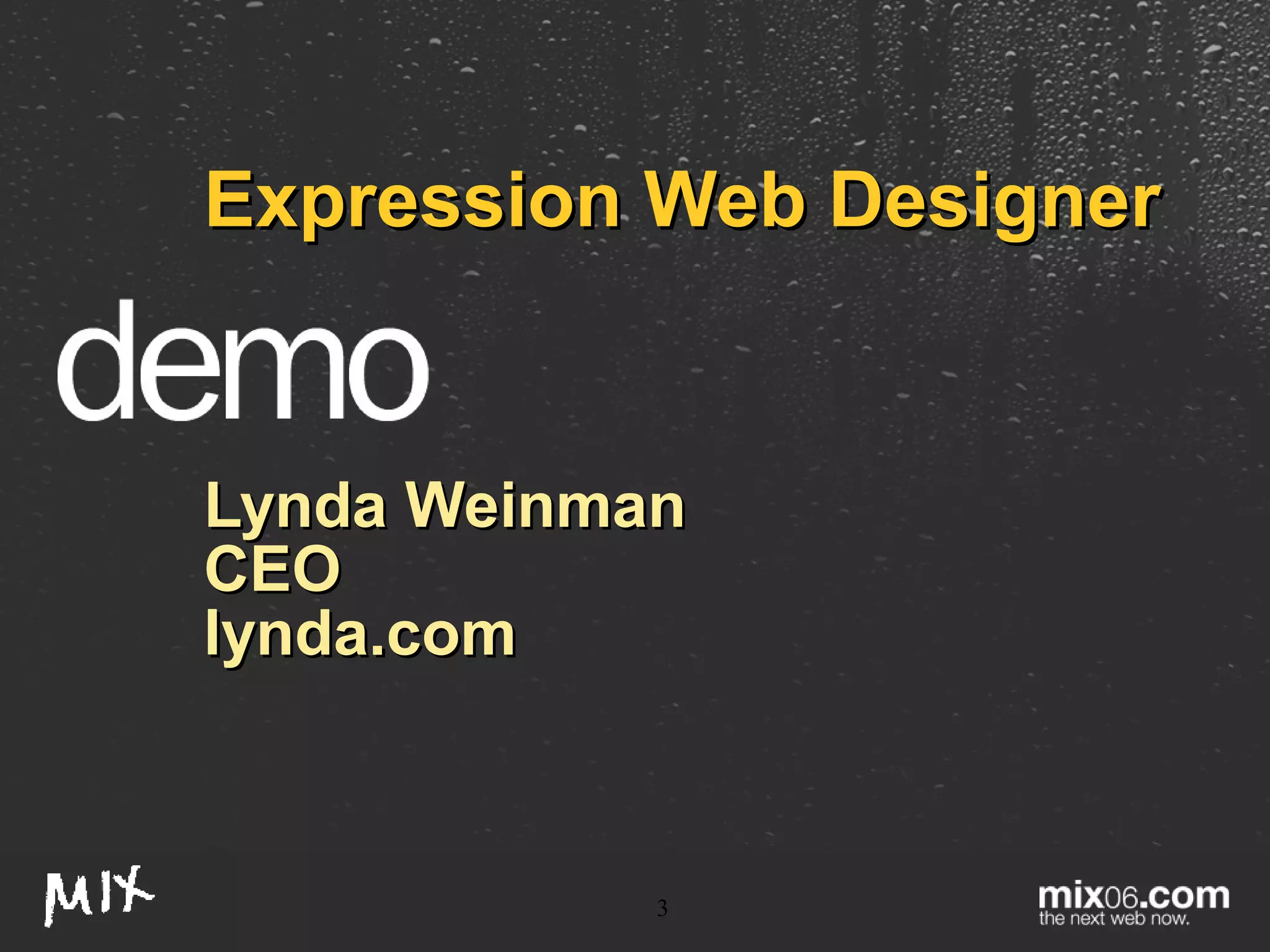 Expression Web Designer Overview | PPT