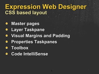 Expression Web Designer Overview | PPT
