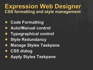 Expression Web Designer Overview | PPT