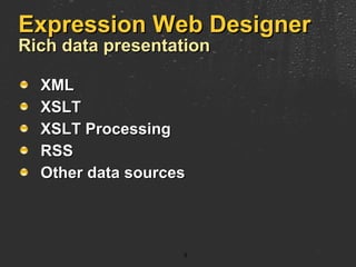 Expression Web Designer Overview | PPT