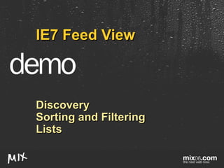 Using the RSS Platform on Windows: Syndication Goes Mainstream | PPT