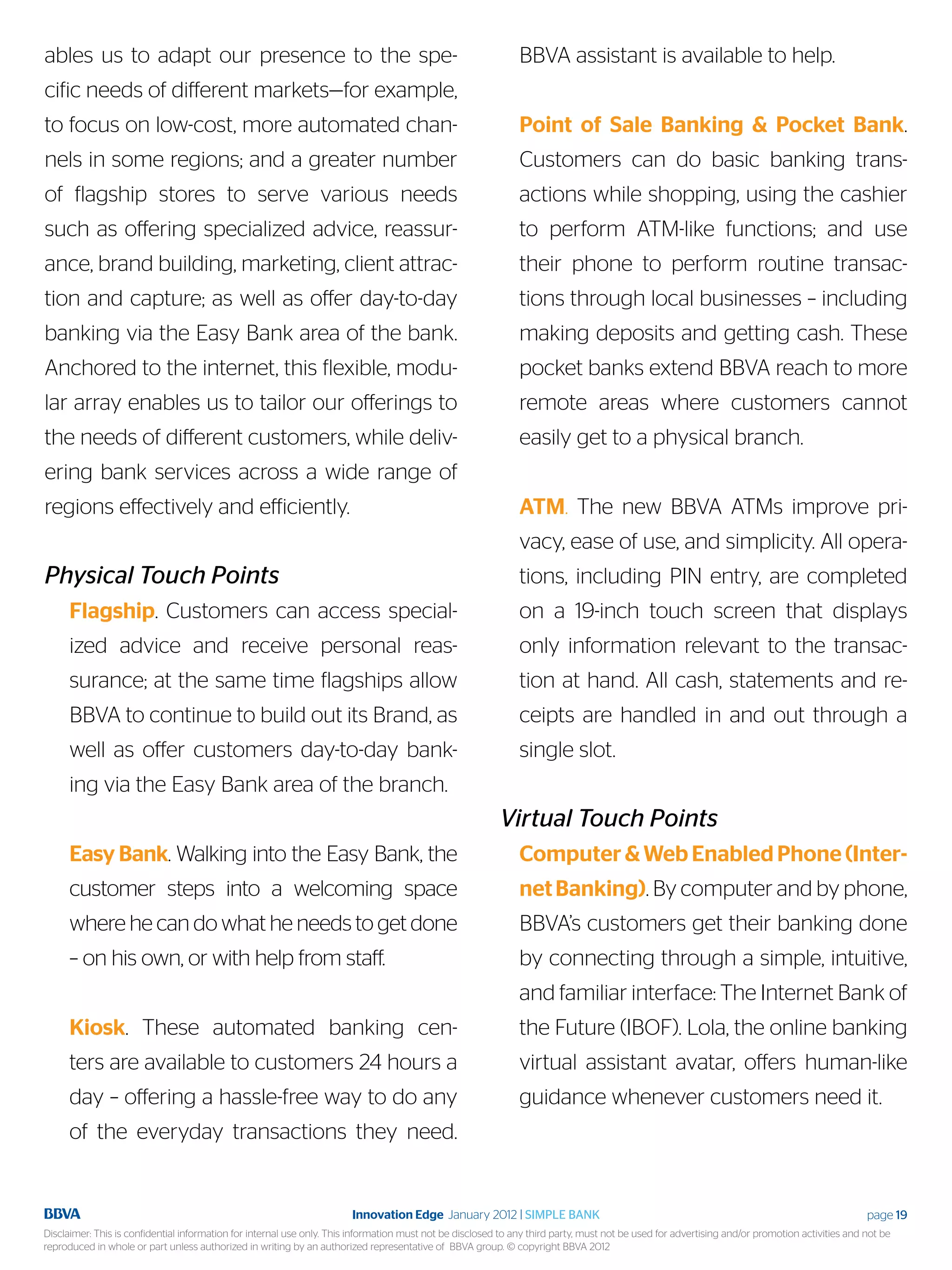 BBVA Innovation Edge. Simple Bank (English) | PDF