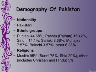 population and demography of pakistan | PPT