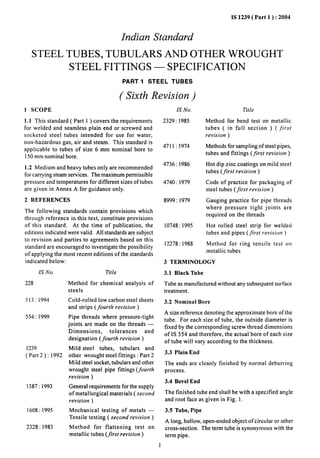 1239_1.pdf IS CODE FOR GI PIPE FOR PROCUREMENT | PDF