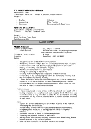 DESHNI PILLAY - PERSONAL | PDF