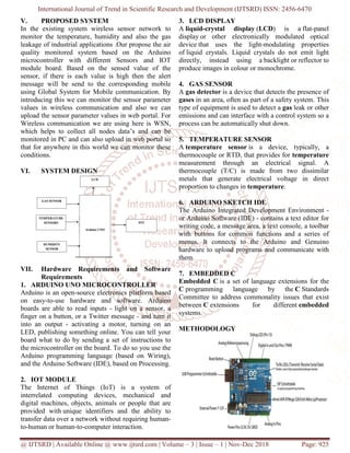 Air Quality Monitoring System Using Wireless Sensor Networks | PDF
