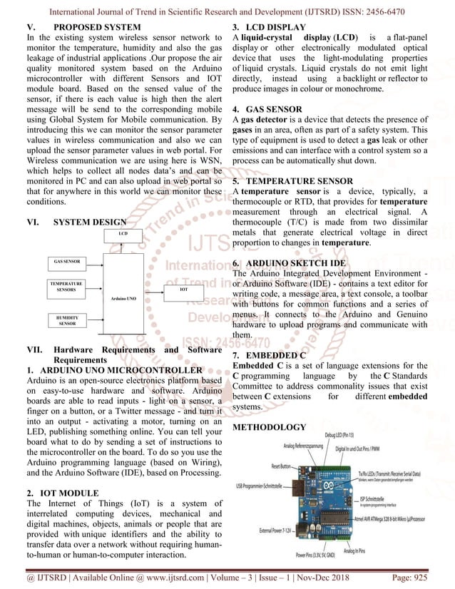 Air Quality Monitoring System Using Wireless Sensor Networks | PDF