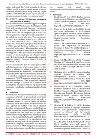 Apraxia of Speech and Grammatical Language Impairment in Children with ...