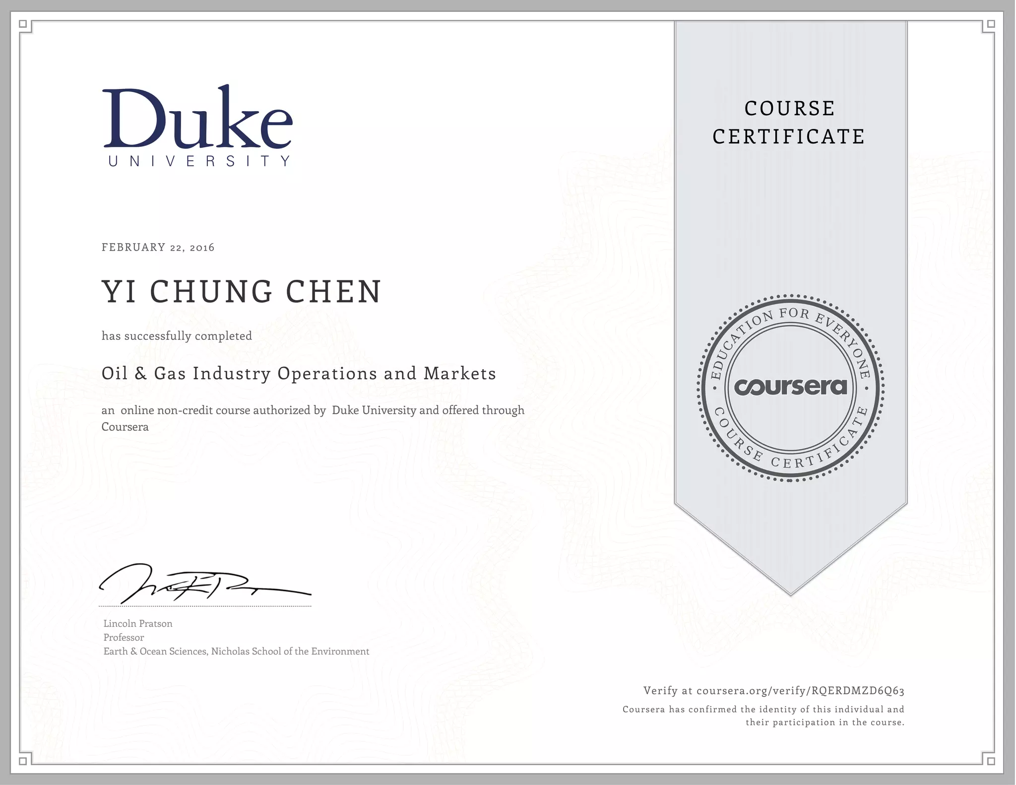 Coursera certificate | PPT