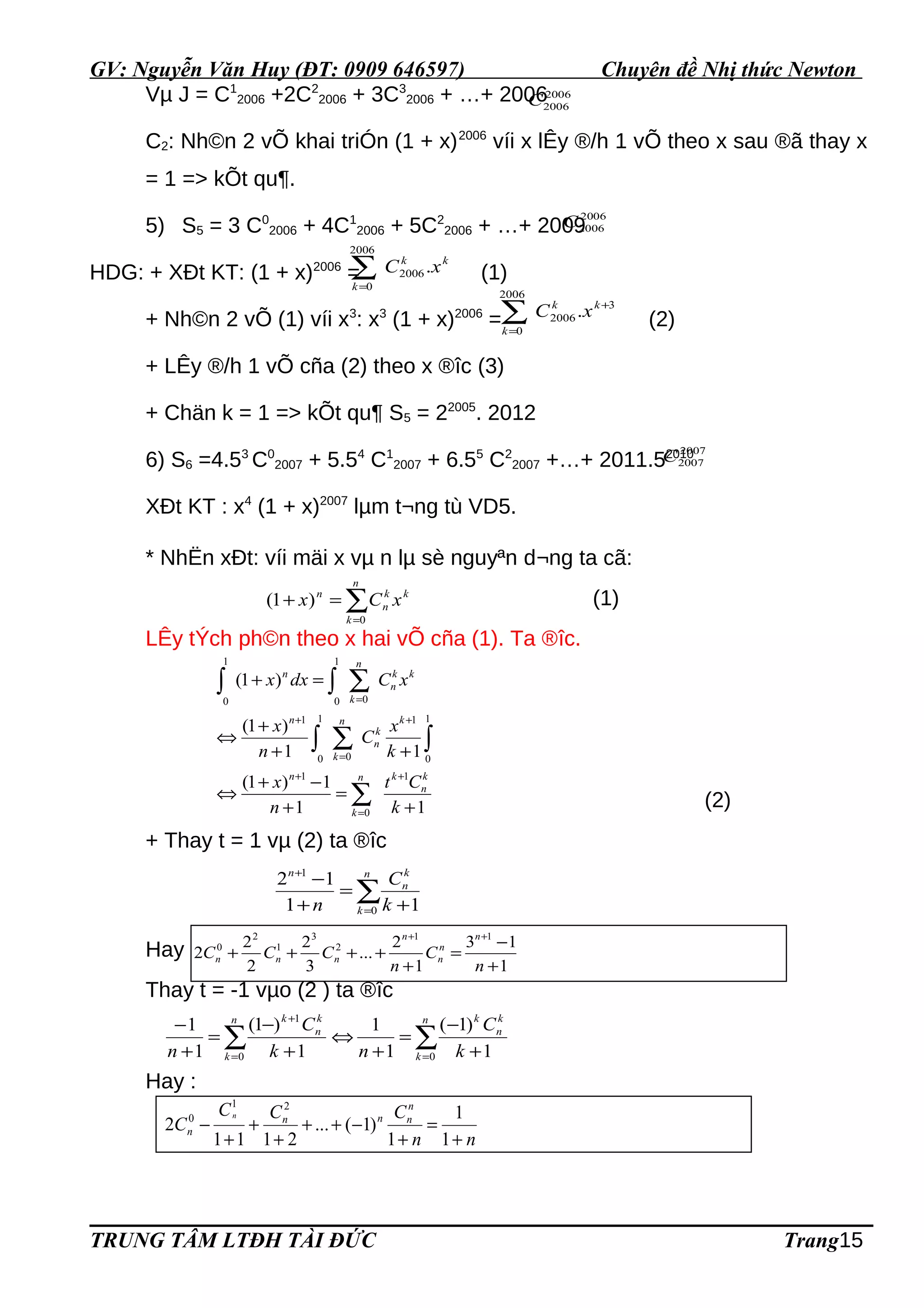 [123doc.vn] cac bai toan ve nhi thuc newton (autosaved) | DOC