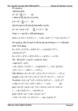 [123doc.vn] cac bai toan ve nhi thuc newton (autosaved) | DOC