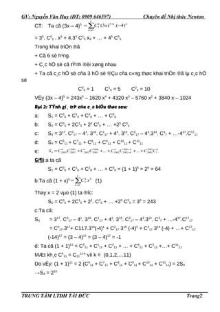 [123doc.vn] cac bai toan ve nhi thuc newton (autosaved) | DOC