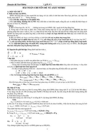 [123doc.vn] bai-toan-chuyen-de-axit-nitric (1) | PDF