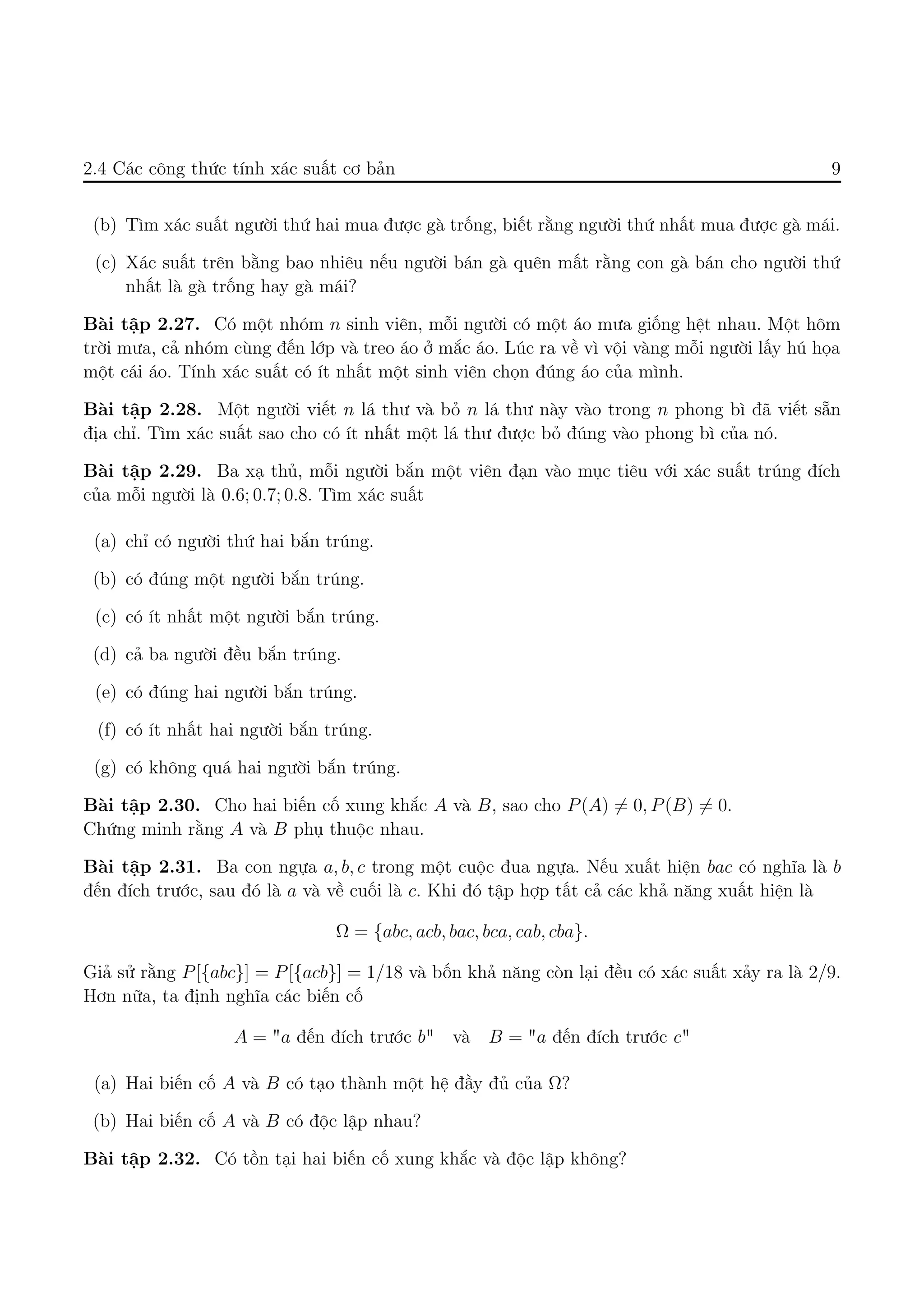 bai tap co loi giai xac suat thong ke | PDF