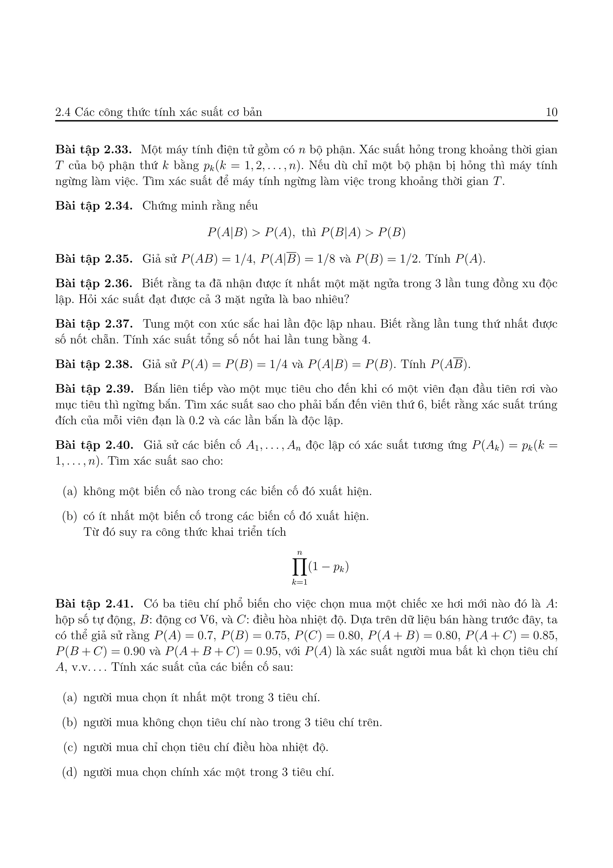 bai tap co loi giai xac suat thong ke | PDF