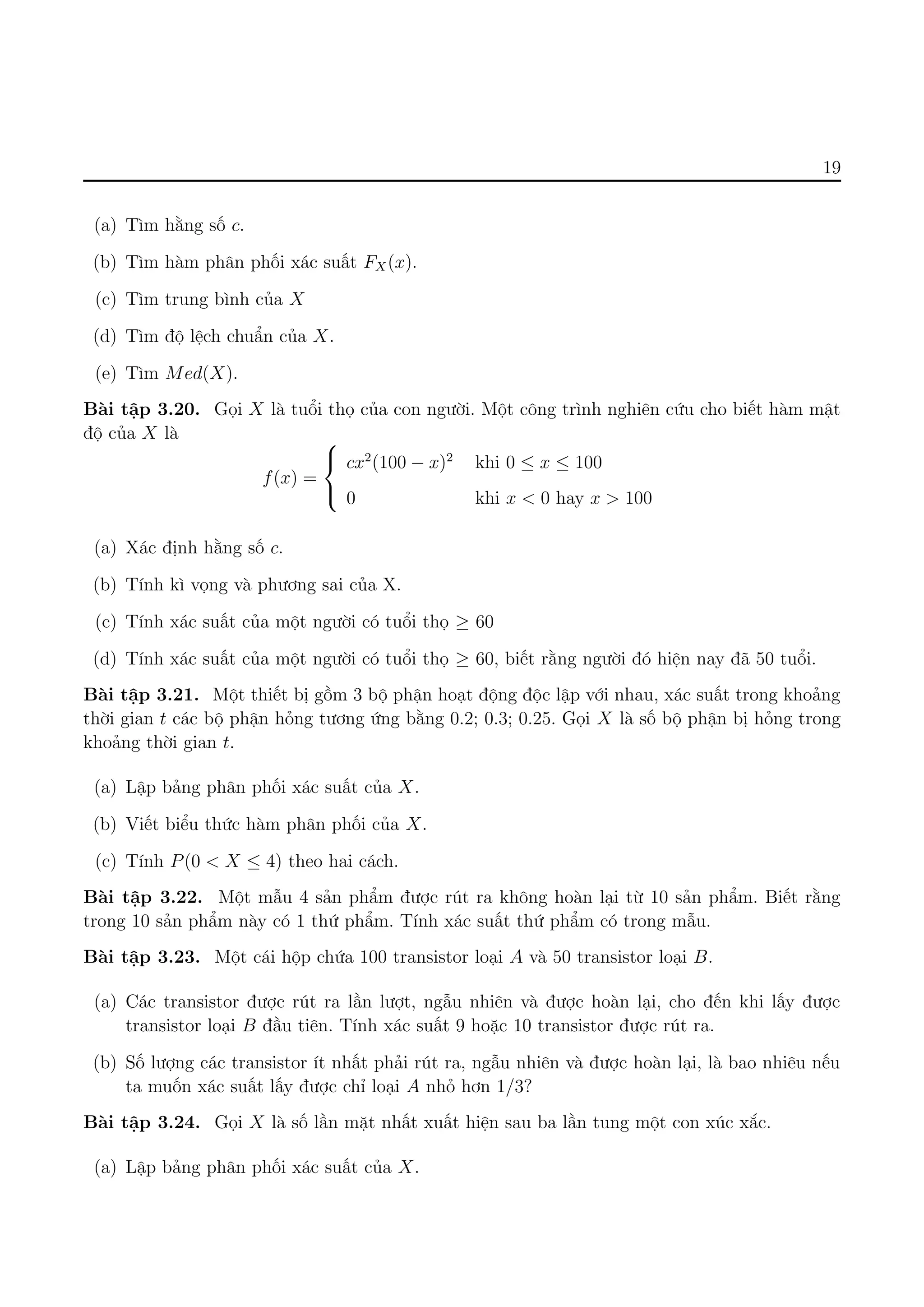 bai tap co loi giai xac suat thong ke | PDF