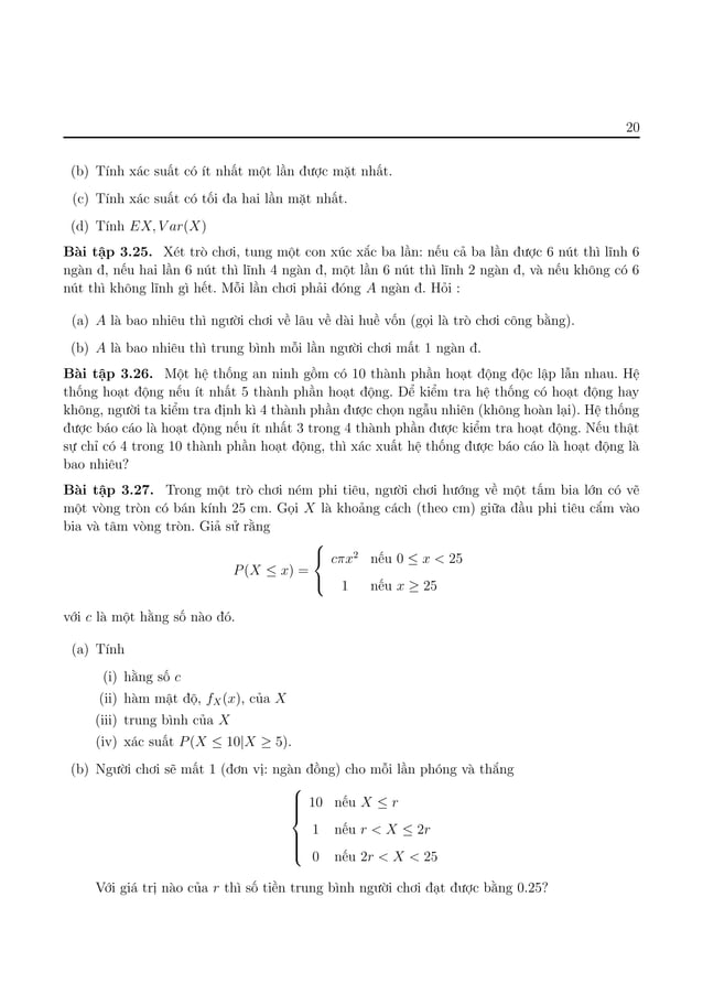 bai tap co loi giai xac suat thong ke | PDF