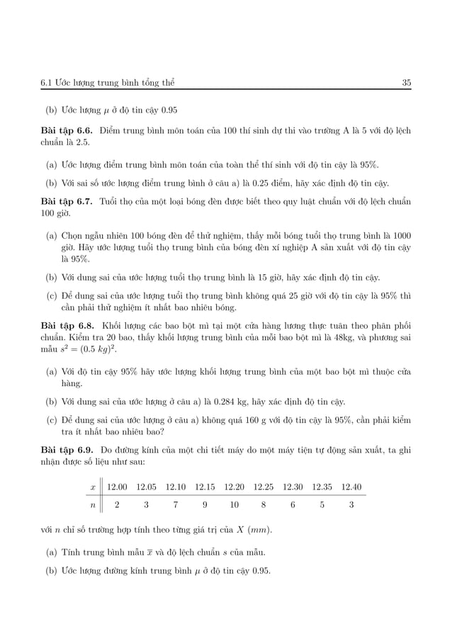 bai tap co loi giai xac suat thong ke | PDF