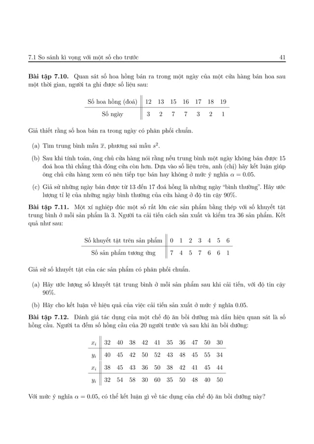 bai tap co loi giai xac suat thong ke | PDF